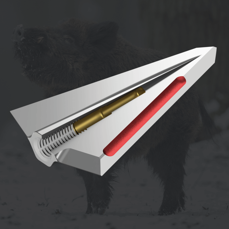 TUFF GAME 200 Grain incl. Titan CWS adapter - set of 3